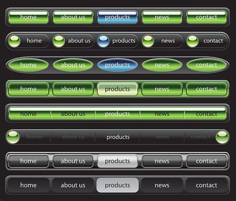웹 탐색 템플릿 벡터 Ai Eps Uidownload