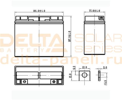 Аккумулятор Delta DTM 1217 - 12В 17 Ач купить с доставкой ☎ 8(800) 550-7317