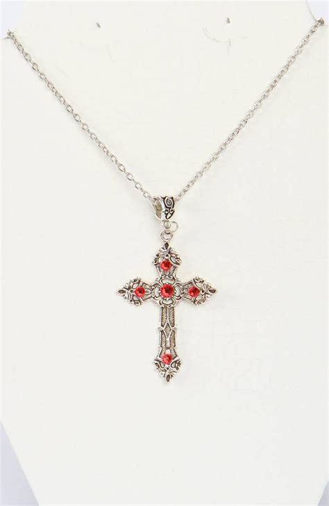 Ruby Cross Necklace Still Waters Apparel