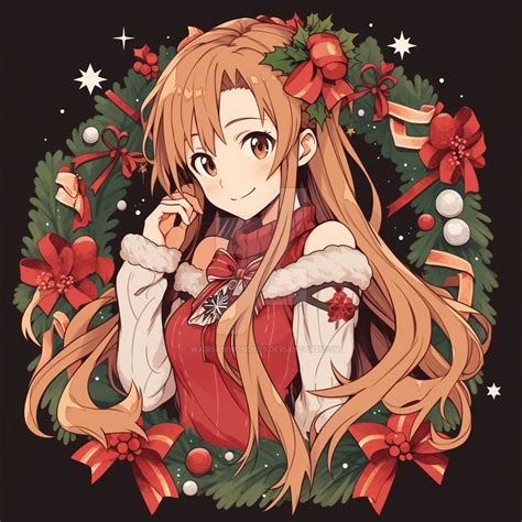 Asuna Christmas By Wabisabiwonders On Deviantart