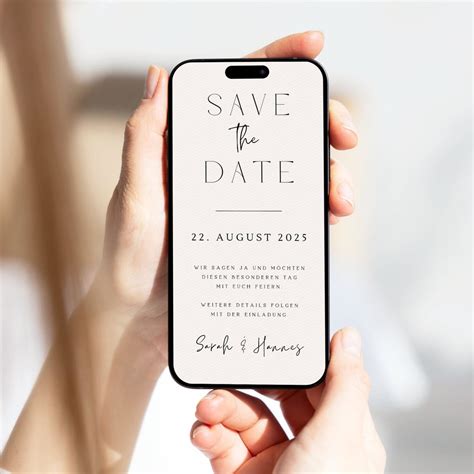 Digital Wedding Invitation Save The Date Personalized Wedding