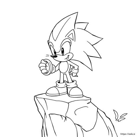 Pagini De Colorat Cu Silver Sonic Ariciul