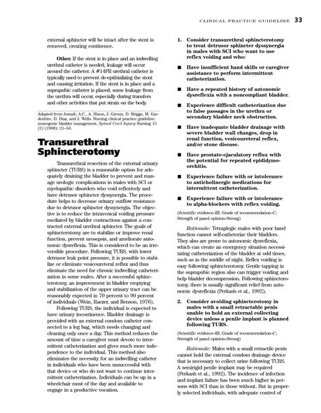 Bladder Managment For Adults With Spinal Cord Injury 33