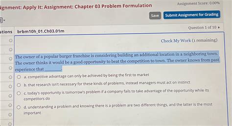 Solved Ignment Apply It Assignment Chapter Problem Chegg