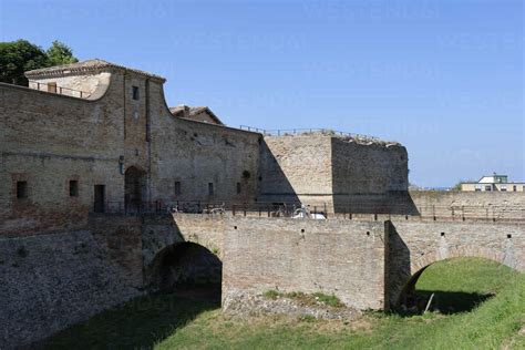 Italy Marken Province Of Pesaro And Urbino Fano Rocca Malatestiana
