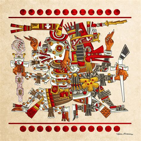 Mictlantecuhtli And Quetzalcoatl