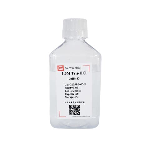 1 5 M Tris Hcl Buffer 500ml Ph 8 8 Gel Preparation Solution China Gel