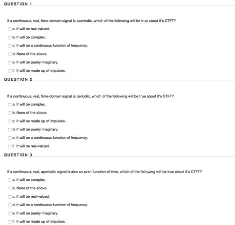 Solved If A Continuous Real Time Domain Signal Is Chegg