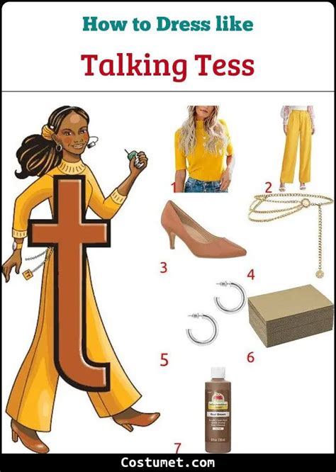 Talking Tess Costume From Letterland For Halloween