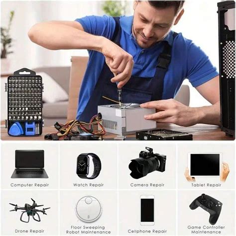 1 Set Precision Screwdriver Set With 115 Magnetic Bits Electronics Tool Kit For Ps4 Repair