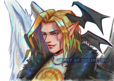 Lucemon Falldown Mode Digimon Drawn By Digimitsuart Danbooru