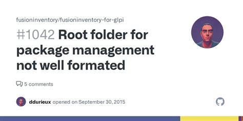 Root Folder For Package Management Not Well Formated Issue 1042
