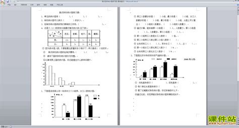 下载新苏教版五年级上册数学复式条形统计图检测试卷课件站