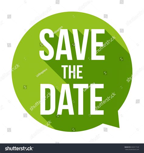 Save Date Vector Stock Vector Royalty Free 492017143 Shutterstock