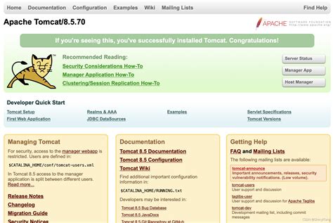 macos系统中：tomcat的安装 macos 安装tomcat csdn博客