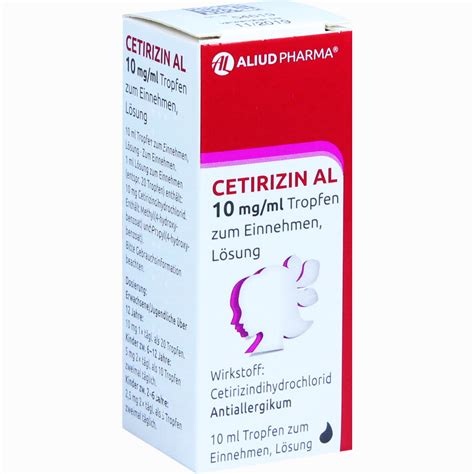 Cetirizin Al 10mg/ml Tropfen » Informationen und Inhaltsstoffe