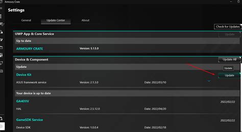 Armoury Crate Update Not Working R Zephyrusg14