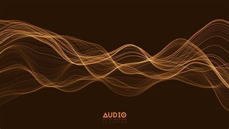 Premium Vector Vector 3d Echo Audio Wavefrom Spectrum Abstract Music Waves Oscillation Graph