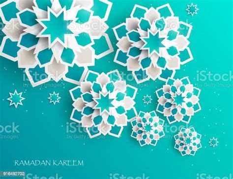 이슬람 기하학적 예술 복잡 한 아랍어 종이 그래픽 인사말 카드 Eid Ul Fitr에 대한 스톡 벡터 아트 및 기타 이미지