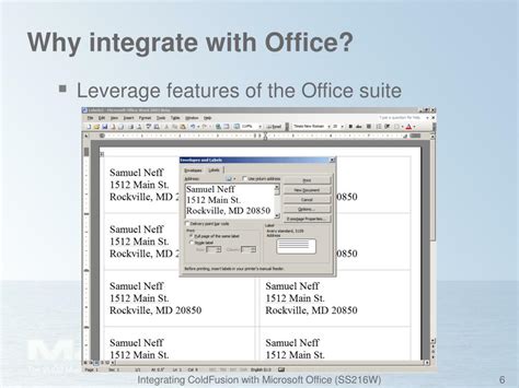 Ppt Integrating Coldfusion With Microsoft Office Powerpoint