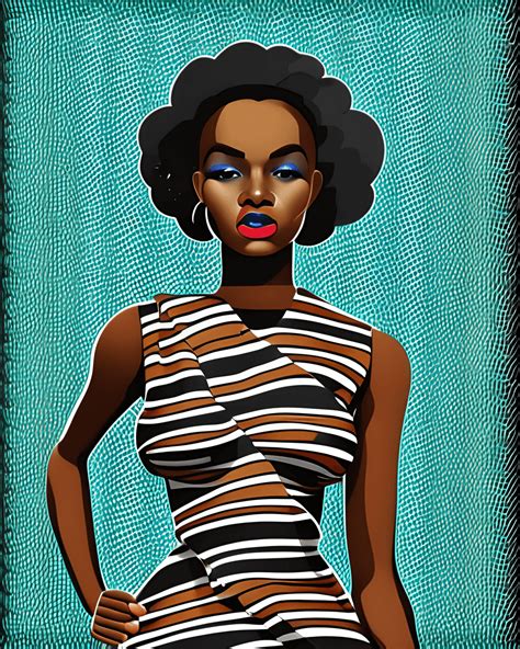 African Pinup Girl · Creative Fabrica