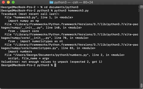 Terminal Valueerror Not Enough Values To Unpack Expected 2 Got 1
