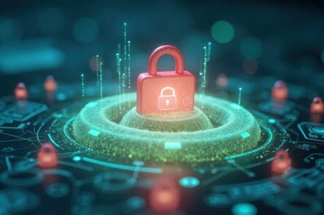 Digital Locks Protecting Sensitive Information With Multi Layer Encryption Stock Image Image