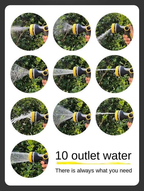 Car Wash Garden High Pressure Watering Sprinkler Nozzle Garden 10