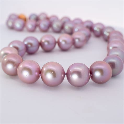 Natural Color Purple Fresh Water Pearl Necklace Elaina Designs