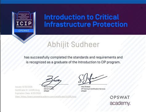 🛡️ Introduction To Critical Infrastructure Protection Cip Abhijit Sudheer