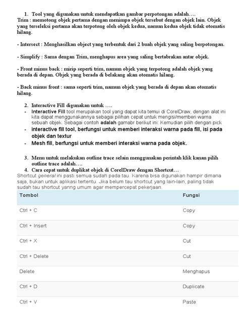 Fungsi Fungsi Tool Pada Corel Draw Pdf