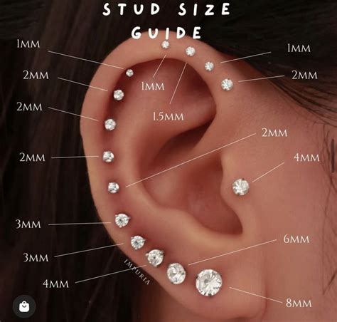Full Ear Piercings New Ear Piercing Unique Body Piercings Different Ear Piercings Ear