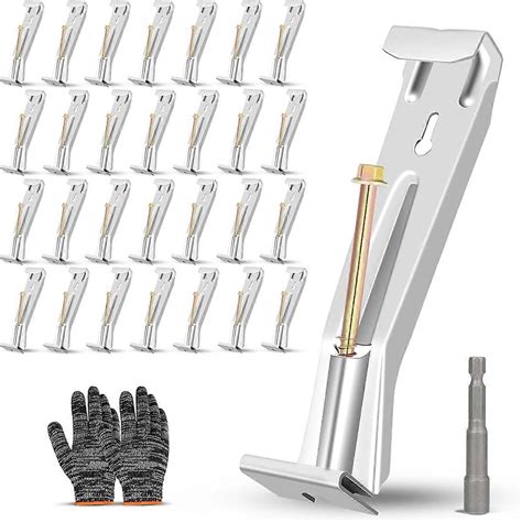 28 Pack Concealed Gutter Brackets Sturdy Rain Gutter Brackets With