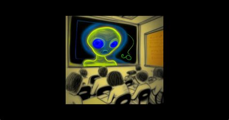 Alien Classroom Alien Abduction Sticker Teepublic