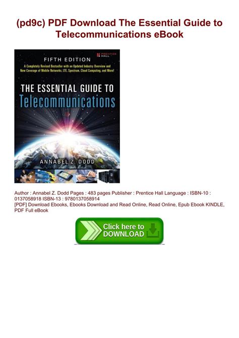 Pd9c Pdf Download The Essential Guide To Telecommunications Ebook