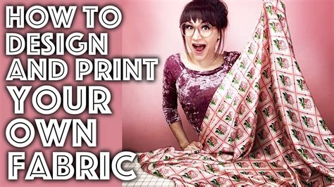 How To Design And Print Your Own Fabric Step By Step Tutorial Sew Anastasia Youtube
