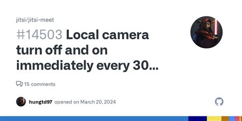 Local Camera Turn Off And On Immediately Every 30 Seconds · Issue