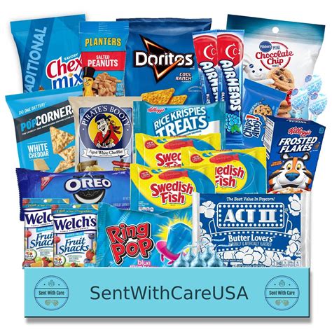 Blue Snacks Blue Snack Box Out Of The Blue T Box Blue Etsy