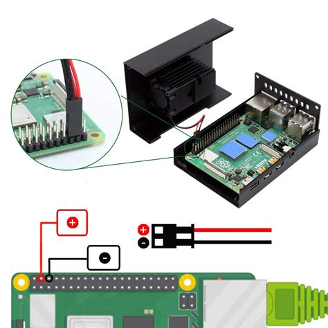 MazerPi Raspberry Pi 4 Case Pi 4 Aluminum Case Mini ICE Tower Cooling System With 25mm Quiet