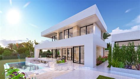 Elegante Moderne Nieuwbouw Villa Zeezicht Te Koop Mijas Costa Del Sol