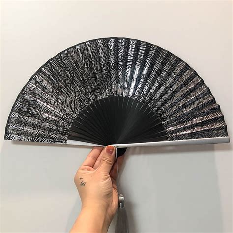 Hand Fanfolding Fanbamboo Fanpaper Fansummer Tteacher Etsy