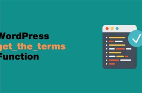 Get The Custom Post Category Taxonomy Gettheterms Wordpress 2025