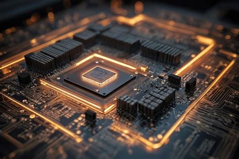 Premium Photo 3d Illustration Of A Smart Microchip With Isometric Ai