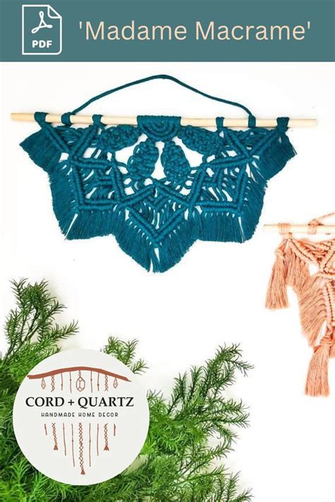 Macrame Mandala Pattern Madam Macrame Digital Download Macrame