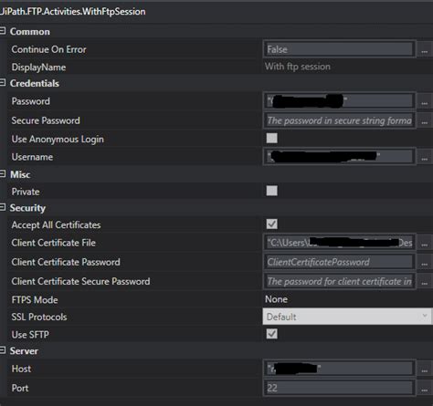 With Ftp Session Private Key Is Encrypted But Passphrase Is Empty