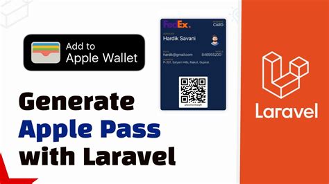 php laravel generate apple wallet pass youtube