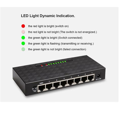 8 5 портовый сетевой коммутатор 10 100 1000 Мбит с Ethernet гигабитный