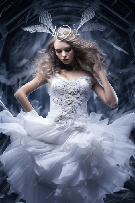 Premium Ai Image Young Woman Wearing White Lingerie