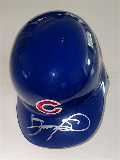 Sammy Sosa Signed Official Chicago Cubs Batting Helmet Beckett Bas