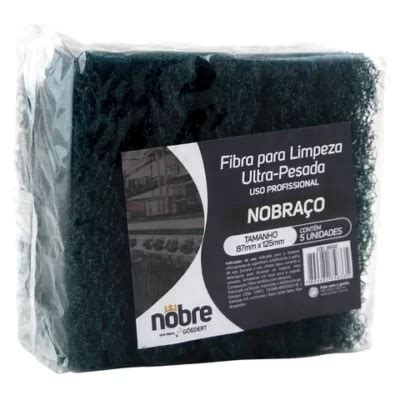 Fibra Para Limpeza Ultra Pesada 87X125Mm 5Un Nobre Top Smart Clean